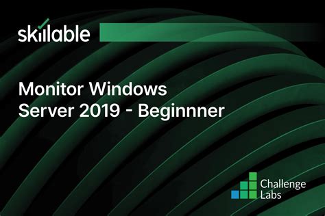 monitor windows server 2019 beginner virtual lab cybrary