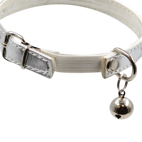 Collier Chat Avec Strass Argent Chat Vive Lelevage