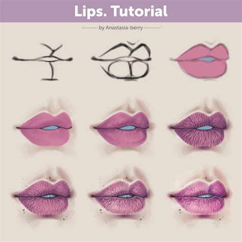 Lips Tutorial By Anastasia Berry On Deviantart