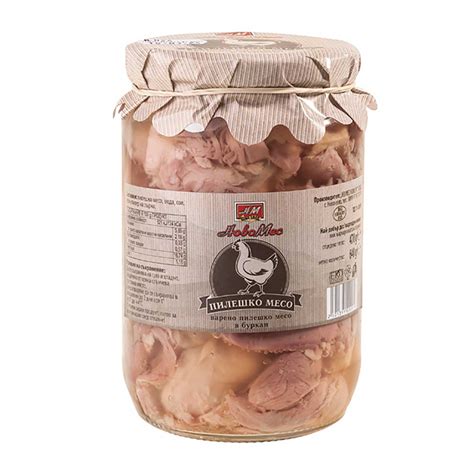 Пилешко месо в буркан Новомес