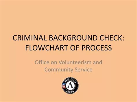Ppt Criminal Background Check Flowchart Of Process Powerpoint