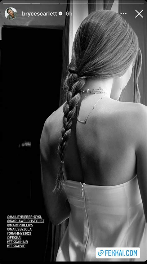 Hailey Bieber Sported An Ethereal Plait At The 2022 Grammys