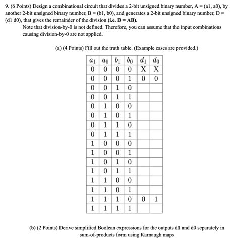 solved 9 6 points design a combinational circuit that