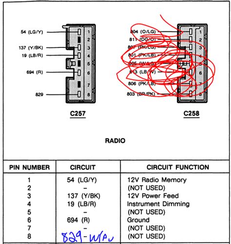 Ford Radio Wiring Schematic