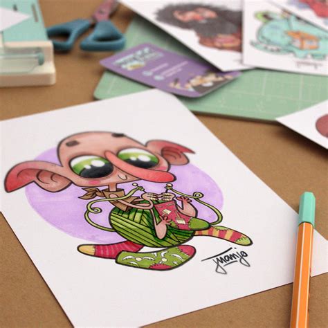 Lámina Impresa Doby Juanjotage Ilustración