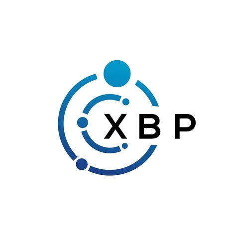 Xbp Letter Technology Logo Design On White Background Xbp Creative