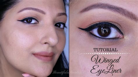 Winged Eyeliner Tutorial How To Apply Winged Eyeliner Indian Makeup