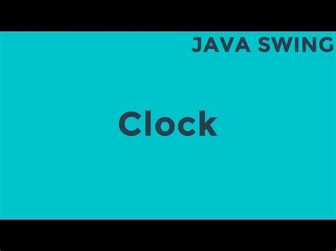 Java Create Clock YouTube
