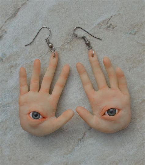 Weird Earrings Etsy Weird Jewelry Quirky Earrings Clay Jewelry Diy