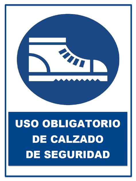 Uso Obligatorio De Calzado De Seguridad Pdf