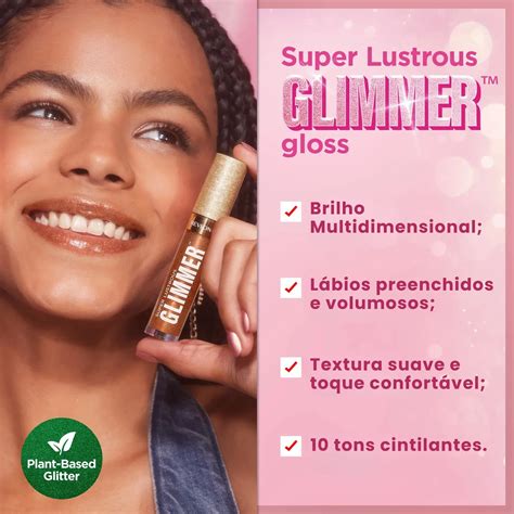Gloss Revlon Glimmer Super Lustrous Razz Beamy Iap Cosméticos
