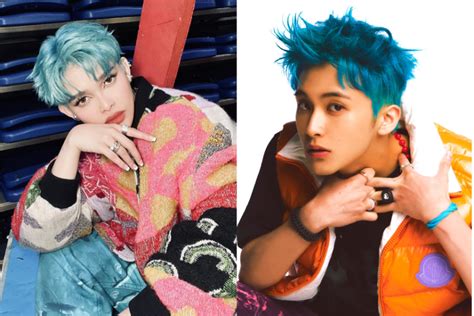 Fans Notice Blue Haired Kz Tandingan Nct Mark Lees Resemblance