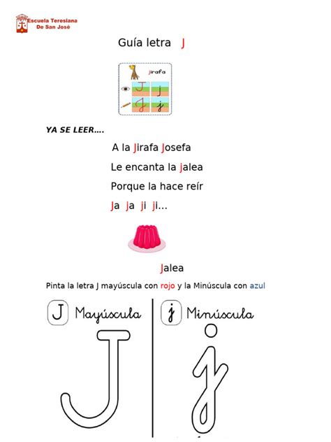 Actividades Para La Letra J Pdf