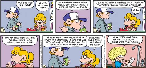 The Joy Of Mathing Math Youtube Bob Ross Foxtrot Comics By Bill Amend