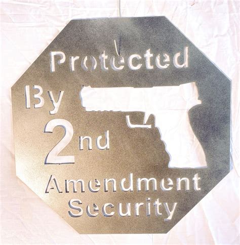 2nd Amendment Protection Sign Etsy