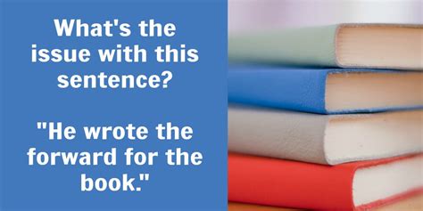 Forward vs. foreword: What’s the difference? - Inpression Editing