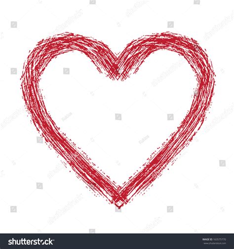 Heart Symbol Drawing Stock Vector Royalty Free 163575770 Shutterstock
