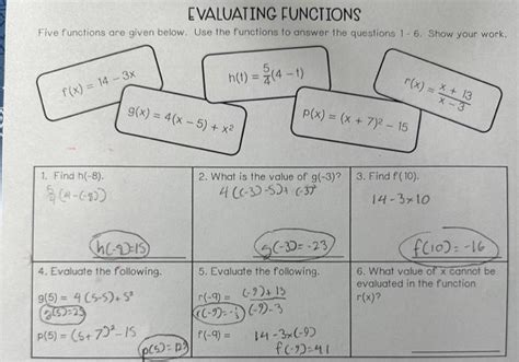 Solved Evaluating Functions Dont Understand How To Solved Evaluating Functions Dont Understand How To