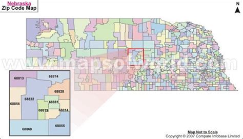 Nebraska Zip Code Map Nebraska State Zip Codes
