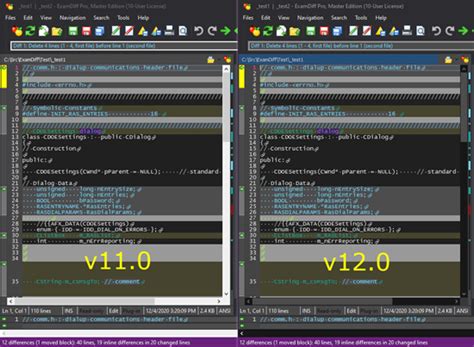 Prestosoft Blog Examdiff Pro 120 Improved Dark Theme And Other Usability Improvements