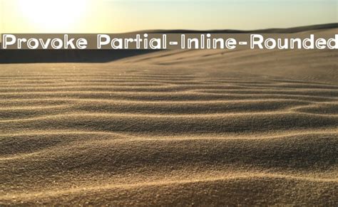 Provoke Partial Inline Rounded Font