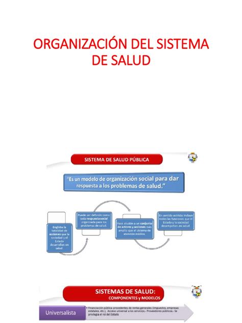 Organización Del Sistema De Salud Pdf