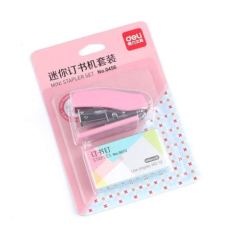 Deli Set Stapler Cute Cartoon Stapler Mini Small S Vicedeal