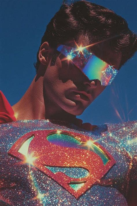 Super Man Aesthetic Superman Profile Picture Rainbow Superman
