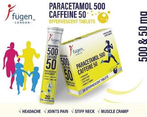 Paracetamol 500mg Caffeine 50mg Effervescent Tablets At Best Price In