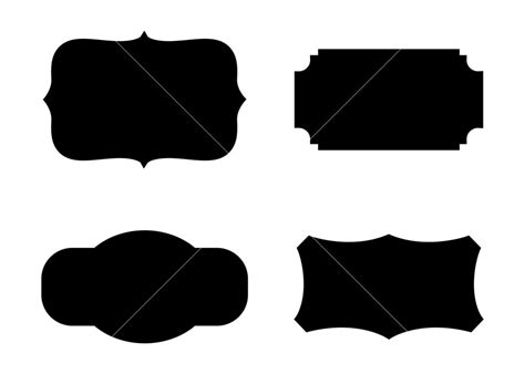 Label Shape Vector Label Shapes Stock Illustrations 90190 Label