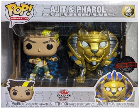 Фигурка Funko Pop Animation Bakugan Ajit And Pharol Exclusive 2 Pack 9 5 см купить по цене