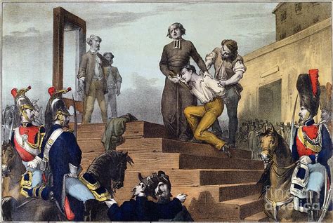 Execution Of Jean Baptiste Troppmann 1848 1970 19th January 1870 Circa 1870 Drawing By French