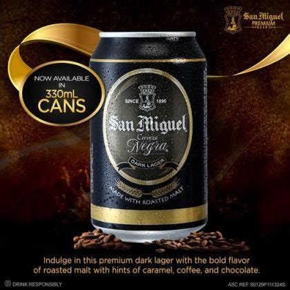 San Miguel Cerveza Negra Now In 330ml Can Try The Limited Edition San