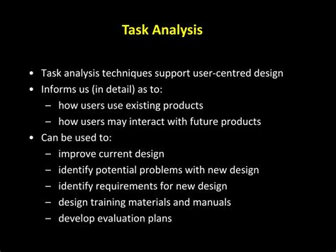 Ppt Cisb213 Human Computer Interaction Understanding Task Analysis