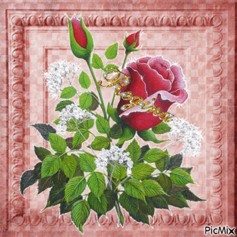 Eine Rose Und Ein Name Free Animated  Picmix