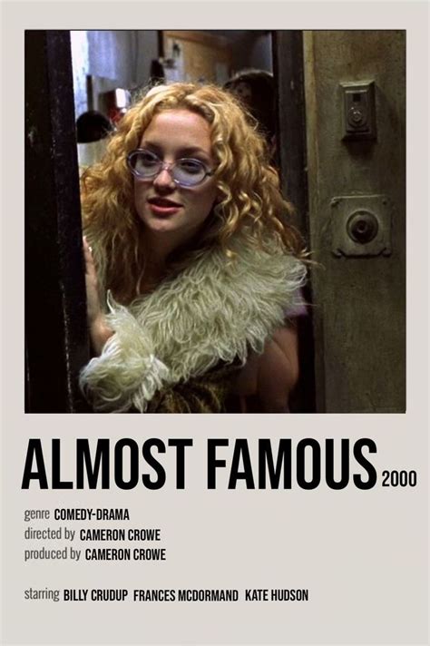 Iconic Tv Shows Almost Famous Poster Almost Famous Movie Iconic