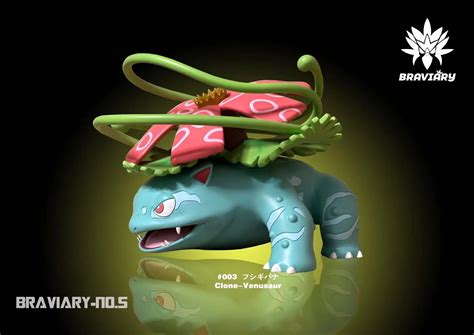 120 Scale World Zukan Clone Series 001 Clone Venusaur Pokemon Resin