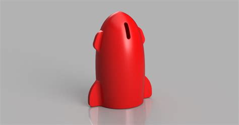 Rocket Ship Coin Bank By Automontronic Download Free Stl Model