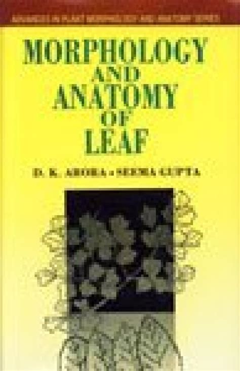 Buy Morphology And Anatomy Of Leaf Book Online At Low Prices In India