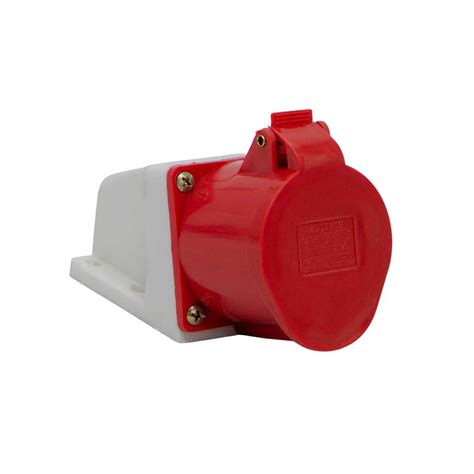 Buy 32a 5pin Wall Mounted Industrial Socket In Uae