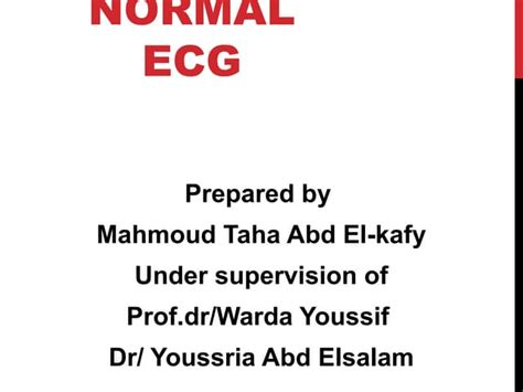 Normal Ecg Interpretation Presentationppt