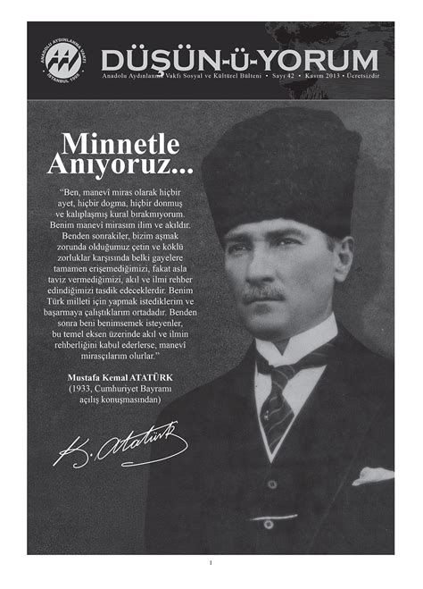 Sayı 42 Kasım 2013 Düşünüyorum