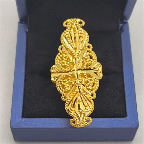 21k Gold Wedding Ring Etsy