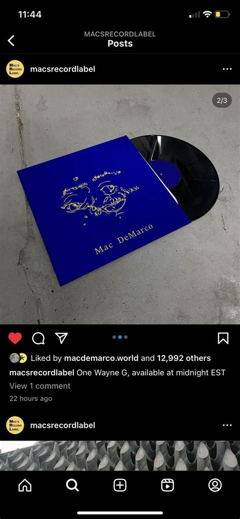 Anyone Know The Cassettes Or Vinyl For One Wayne G R Macdemarco