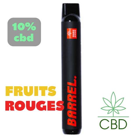 Puff Cbd Barrel Code Red 600 Puffs Fruits Rouges