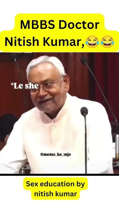 Sex Education By Nitish Kumar Shorts Nitishkumar Politics News Youtube