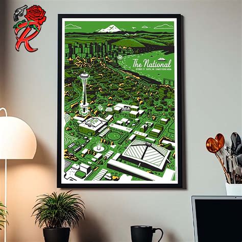The National Concert Poster For Seattle Washington At Climate Pledge