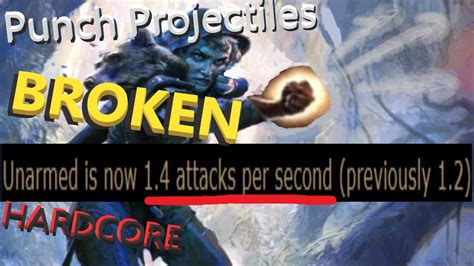 Basic Unarmed Punch Broken Interaction With Staggering Palm Hardcore Bug Report Youtube