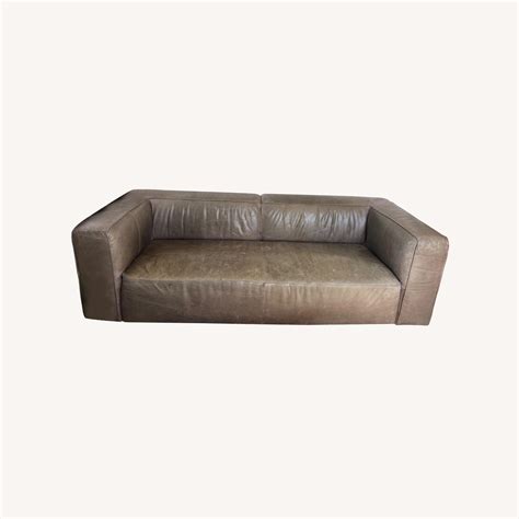 Cb2 Lenyx Leather Sofa Aptdeco