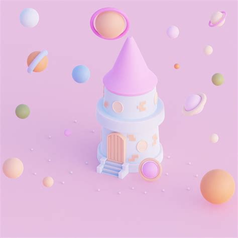 3d Tower Cartoon Turbosquid 1968595